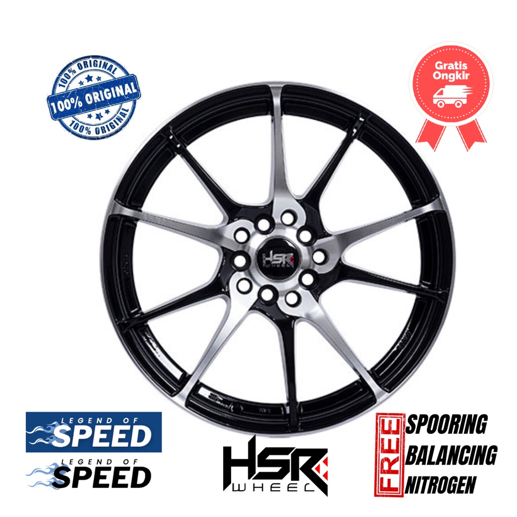 Jual Velg HSR Ring 17 Lubang 10x100-114,3 RASHI XH105 | Shopee Indonesia