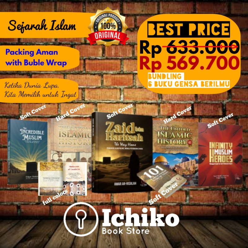 Jual PAKET 6 Buku 6 Buku Zaid Bin Haritsah & The Untold Islamic History ...
