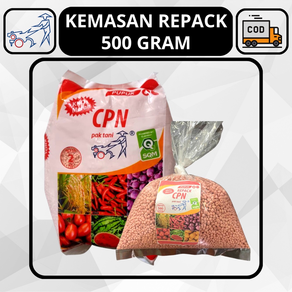 Jual Pupuk KNO3 KNO 3 MERAH CPN 15-0-14 Pak Tani Saprotan Utama Kemasan Repack 500 gram Original ...