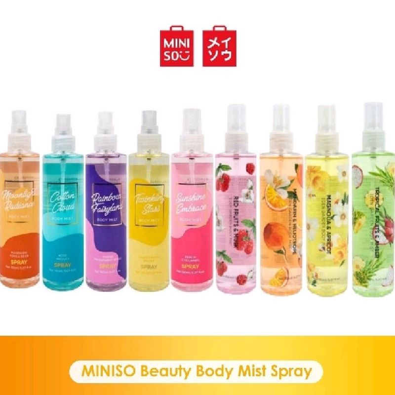Jual MINISO Body Mist 150ml Parfum Body Spray Lengkap | Shopee Indonesia