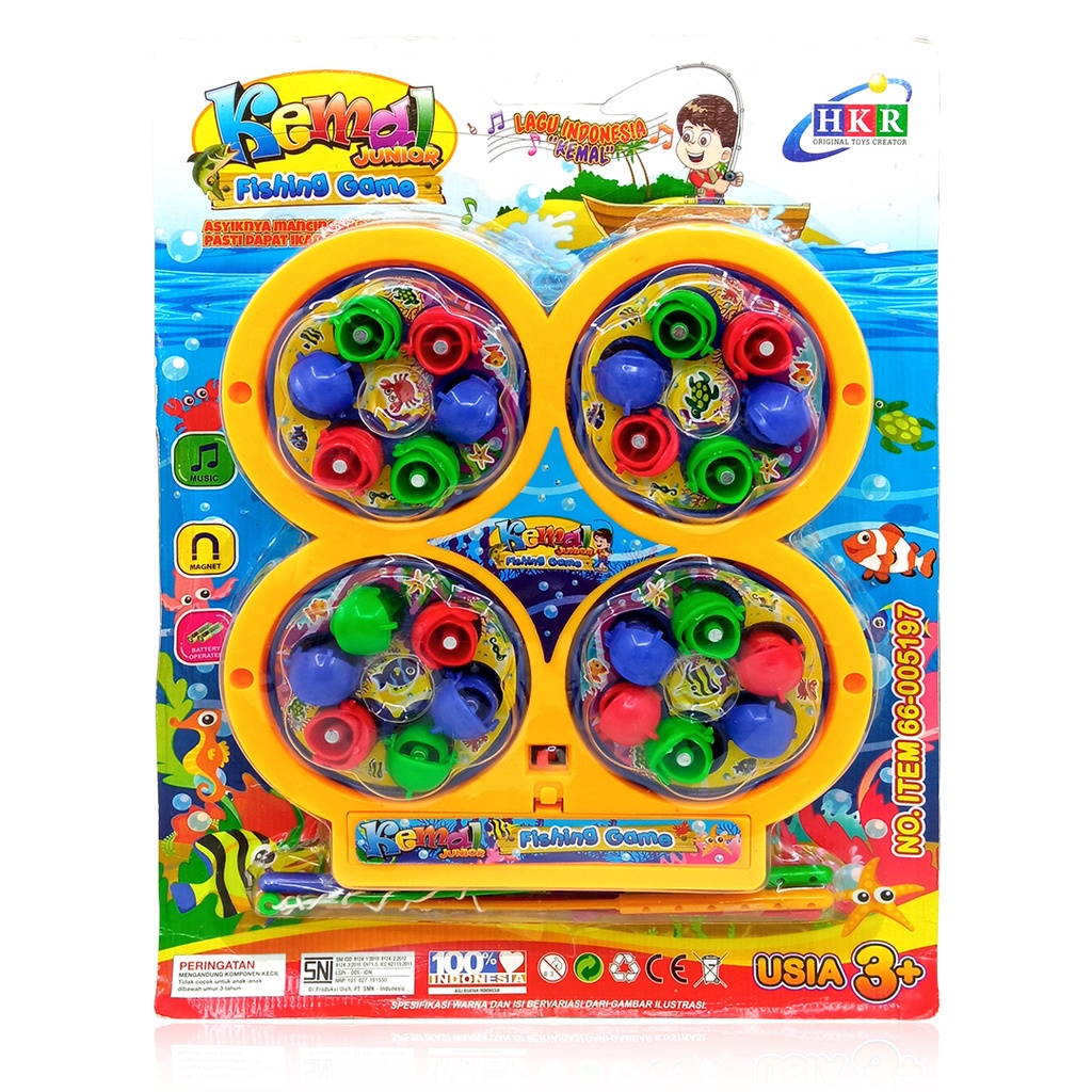Jual Pancing Ikan Magnet 4 Kolam Mainan Anak Fishing Games | Shopee ...