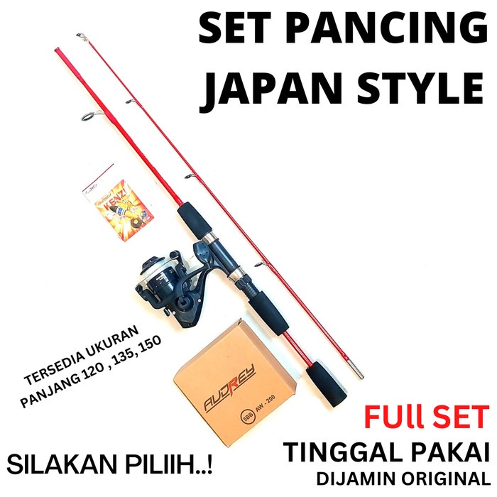 Jual Joran Fiber Japan Style Panjang 150Cm, Reel Audrey Kekuatan Hingga ...