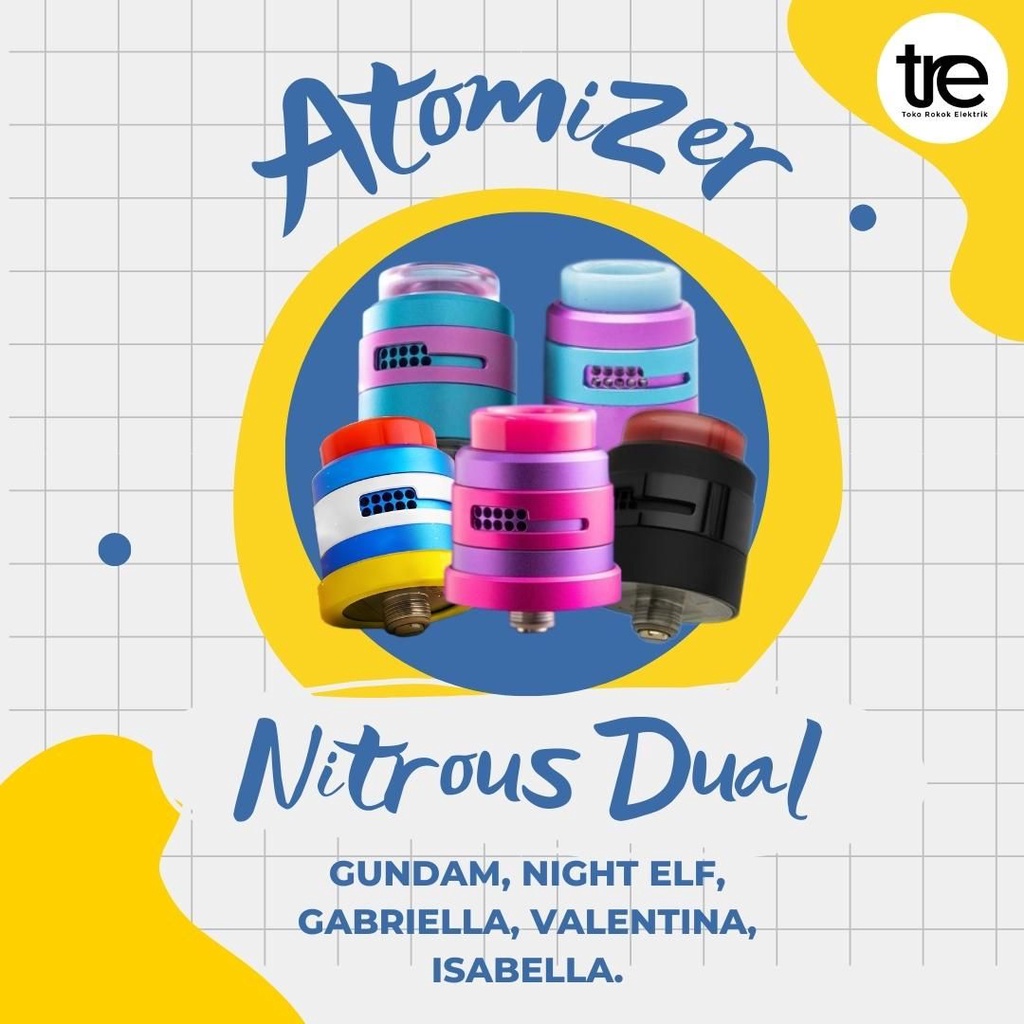 Jual NITROUS RDA DUAL CAP ONLY 22MM GUNDAM EDITION | Shopee Indonesia