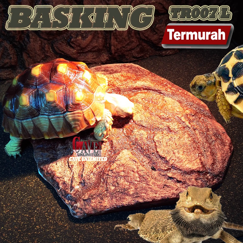 Jual TR007 REPTILE TANK BASKING STONE BATU SIZE L TEMPAT BERJEMUR REPTILE KURA-KURA DARAT ...