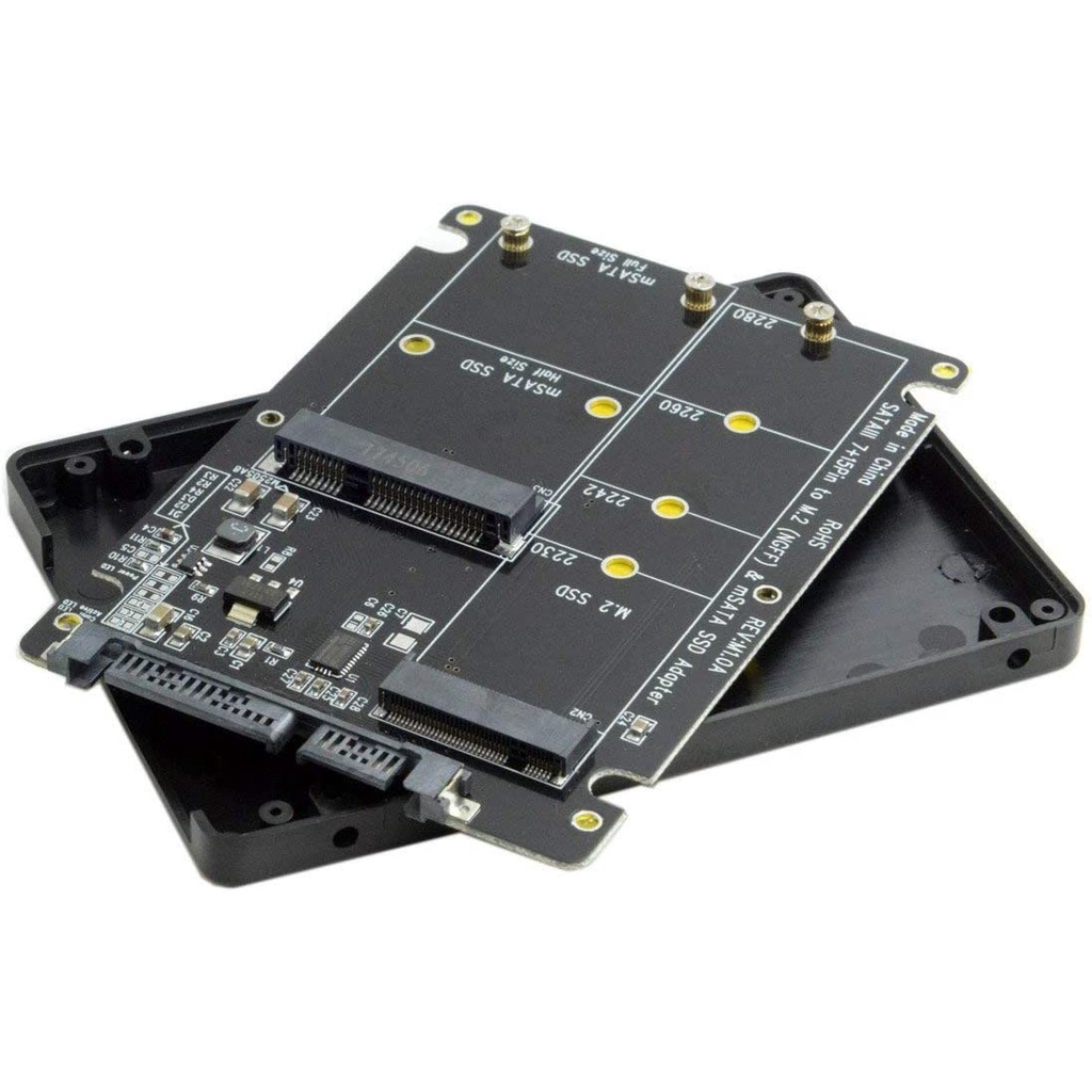 Jual Converter Case Enclosure M.2 NGFF B-Key & mSATA SSD to SATA 3 ...