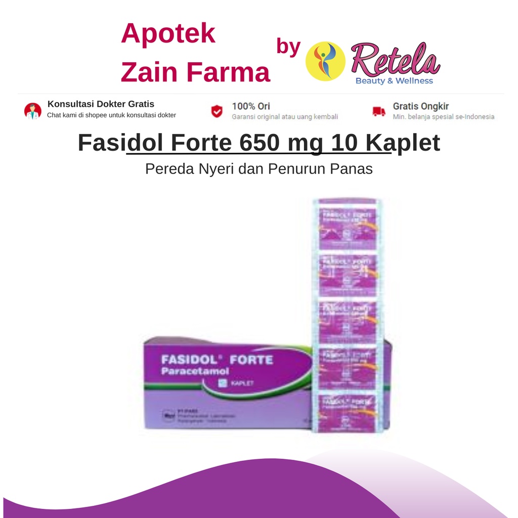 Jual FASIDOL FORTE 650MG 10STRIP @10KAPLET | Shopee Indonesia