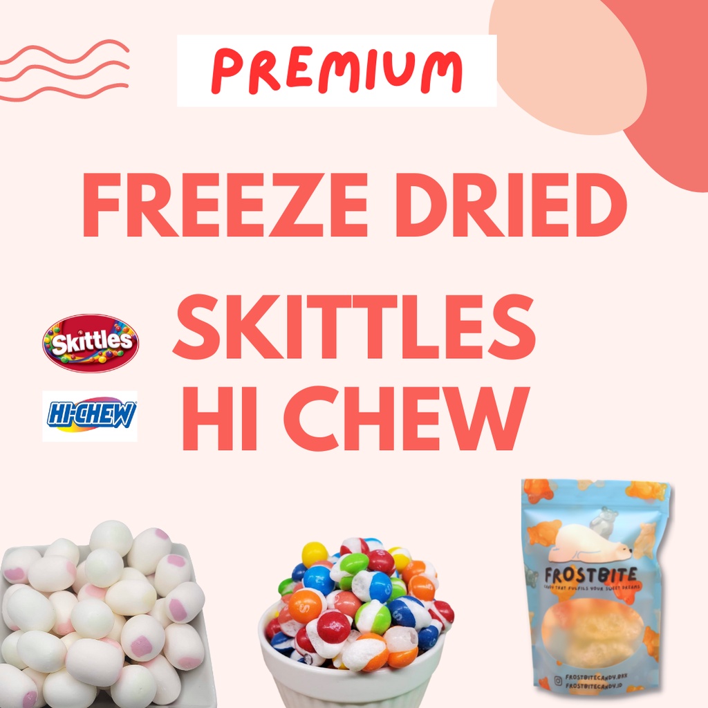 Jual Premium Freeze Dried Skittles / Hi Chew Candy Permen Frostbite ...