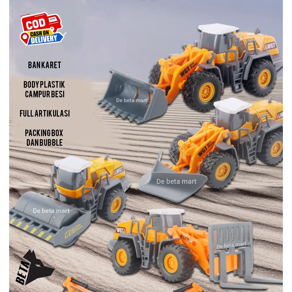 Jual DIECAST TRUCK BULLDOZER WGT CAST MODEL BULLDOZER TRACTOR ALAT ...
