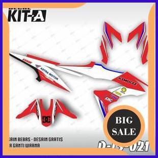 Jual Decal Sticker Motor Sonic WARNA MERAH PUTIH LIS BIRU 1M4R23 parts ...
