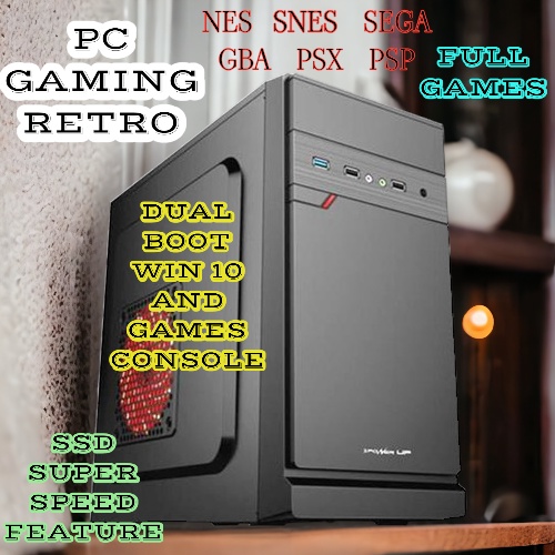 Jual PAKET KOMPUTER PC CPU GAMING RETRO NES SEGA PSP FULLSET LENGKAP ...