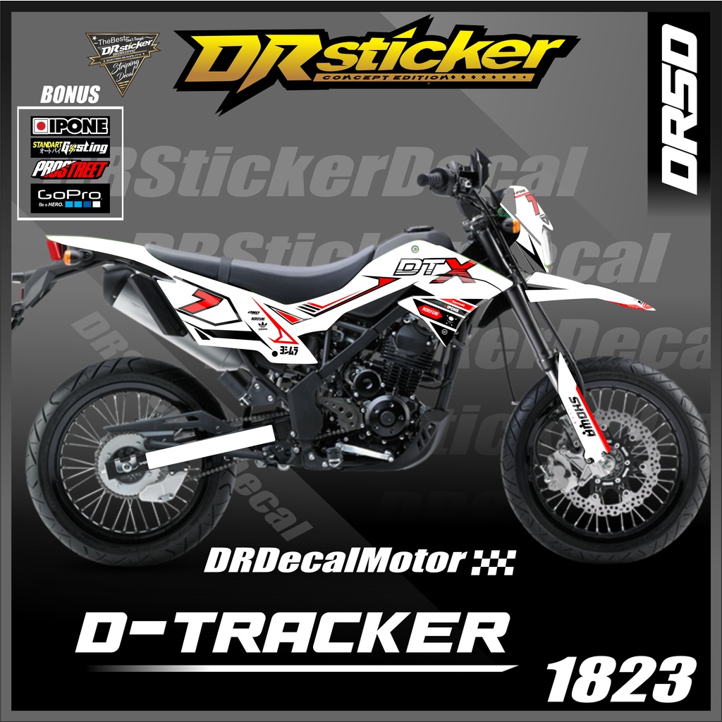Jual decal d tracker decal klx dtracker motor custom stiker motor d ...