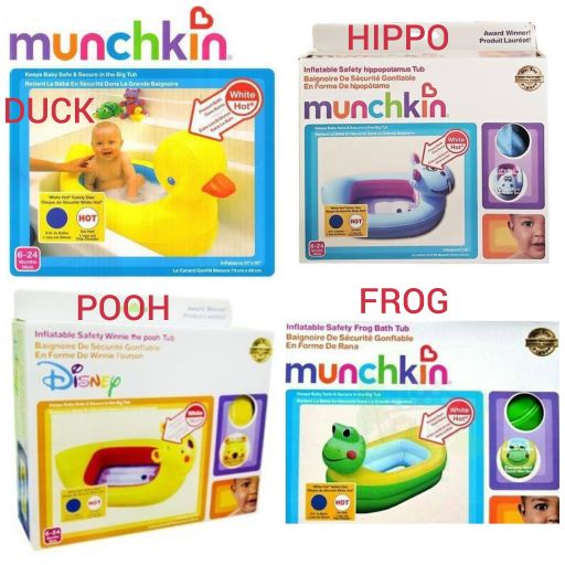 Jual Bak Mandi Munchkin Pooh / Duck /Hippo / Frog / Munchkin Inflatable ...