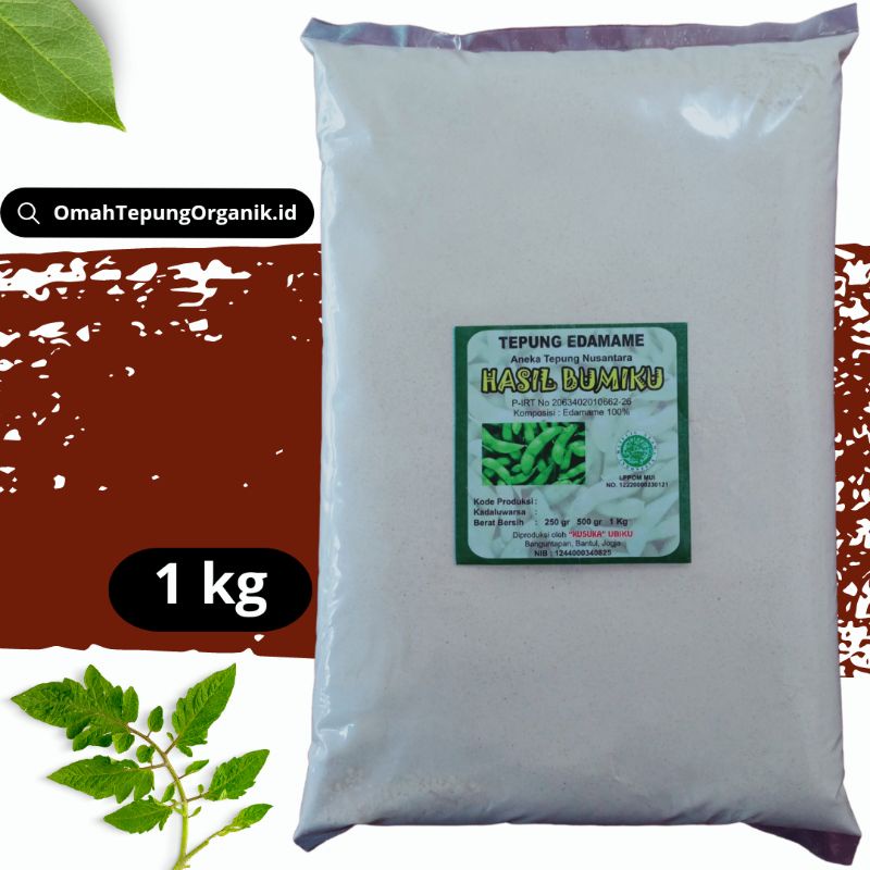 Jual Tepung KACANG EDAMAME Organik 1 KG/TEPUNG MPASI Organik /EDAMAME ...