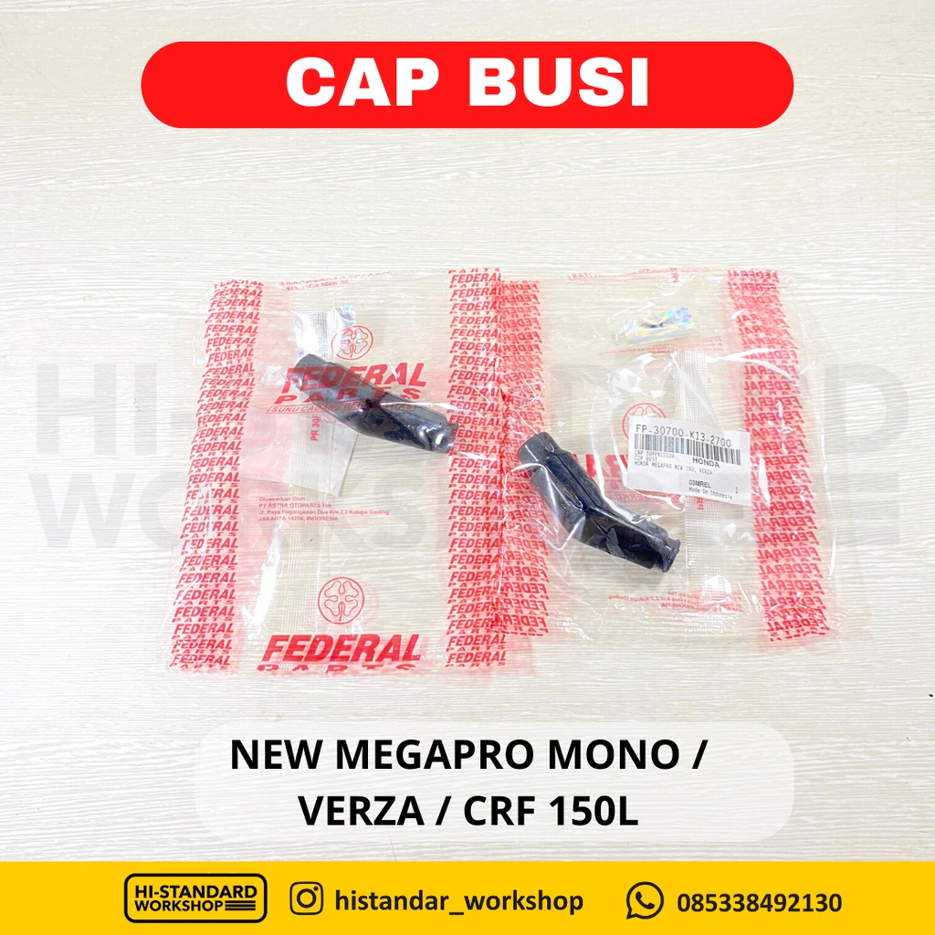 Jual CUB TUTUP BUSI VERZA CRF 15OL NEW MEGAPRO MONO FEDERAL | Shopee ...