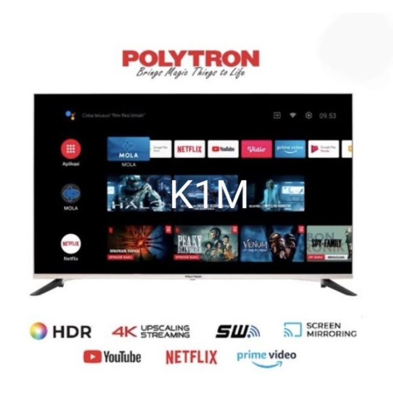 Jual Led Polytron 50 inch Android tv 4K UHD PLD50UG5959 PLD-50UG5959 ...