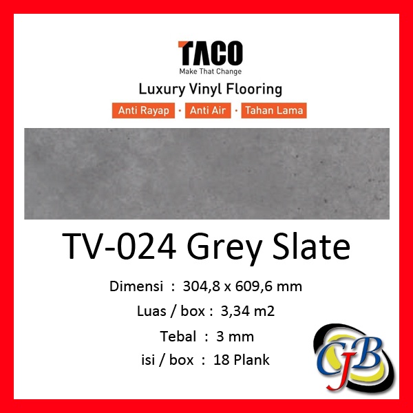 Jual Vinyl Taco 3mm TV-024 Grey Slate | Shopee Indonesia