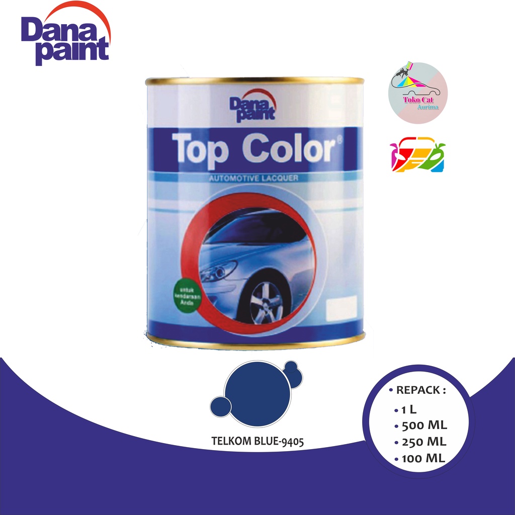 Jual CAT DUCO TELKOM BLUE-9405 CAT MOBIL TOP COLOR 1 LITER REPACK ...