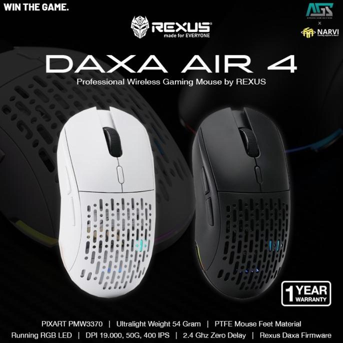Jual Rexus Daxa Air IV / Daxa Air 4 Wireless - Gaming Mouse | Shopee ...