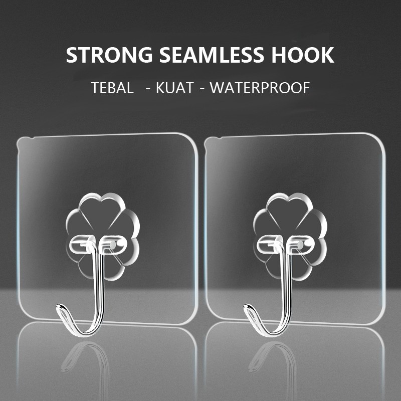Jual Satuan Magic Hook Gantungan Baju Tempel Kait Kuat Dinding Dapur Serbaguna Tape Multifungsi ...