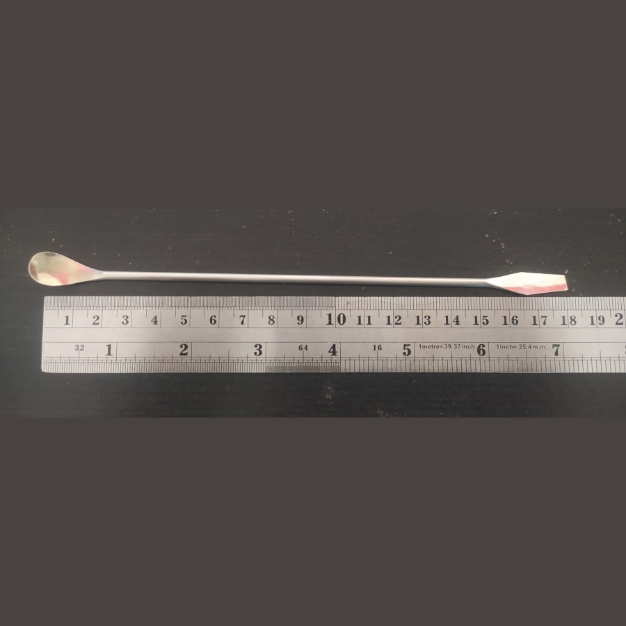 Jual Spatula Lab Stainless Steel / Sendok Stainless Steel 18cm | Shopee ...