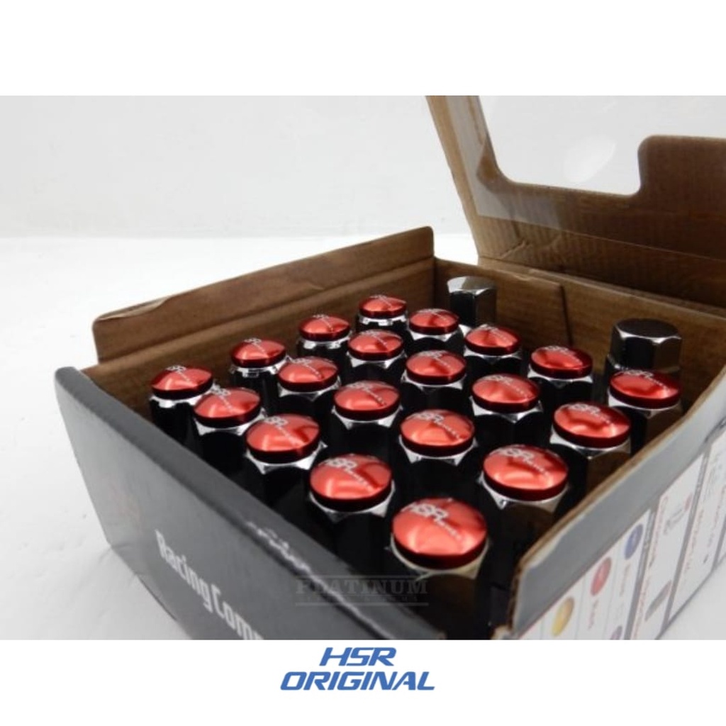 Jual LUG NUT HSR BAUT RODA BAUT RACING VELG MOBIL RACING 1,5 RED ...