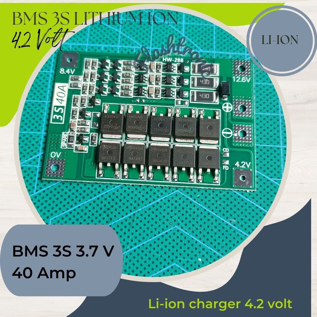 Jual BMS 3S 40Amp 18650 lithium ion | Shopee Indonesia