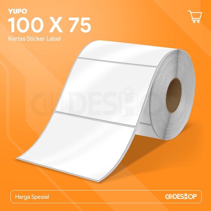 Jual Stiker Label Yupo 100 x 75 mm 1 Line isi 1000 Pcs Gap Perforasi ...