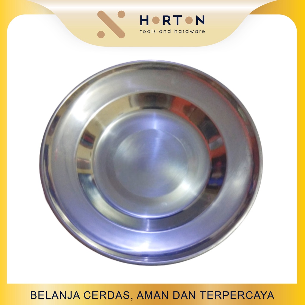 Jual Piring Stainless / Piring Bulat Stainless | Shopee Indonesia