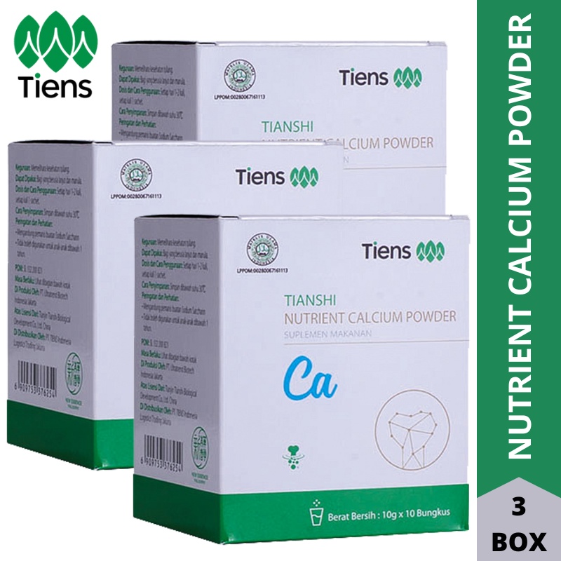 Jual Tiens High Calcium Powder Original 10 Sachet Per Box | Shopee ...