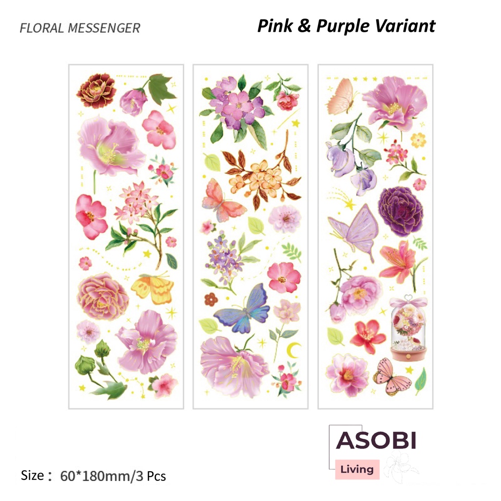 Jual STIKER/STICKER MOTIF BUNGA CANTIK TIGA DIMENSI DEKORASI DIY ...