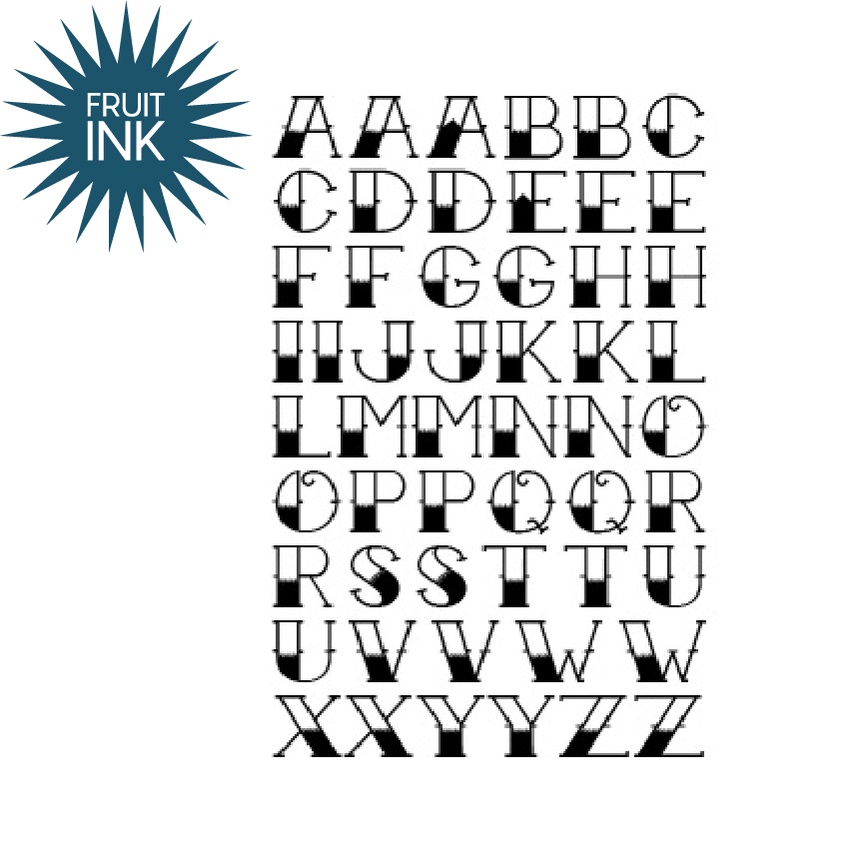 Jual Fruit ink Tattoo Nama - Alphabet | Shopee Indonesia
