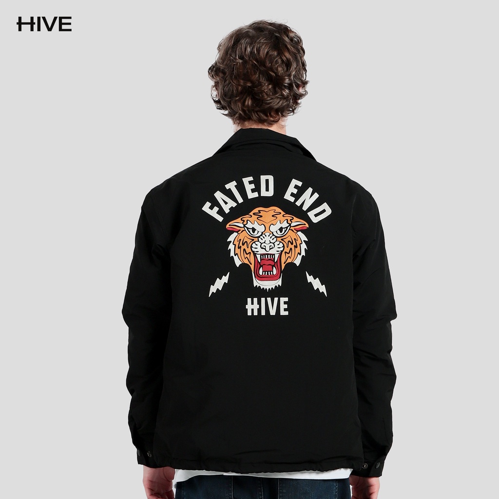 Jual HIVE Coach Jacket Fated End Black | Shopee Indonesia