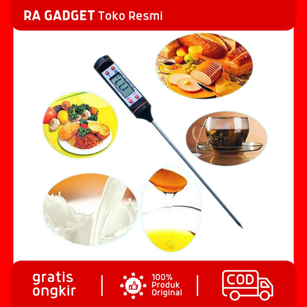 Jual Digital Food Termometer Kopi Makanan / Termometer Masakan Suhu ...