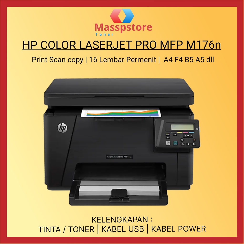 Jual Printer hp Color laserjet Pro M176n Printer Laser Color Warna foto ...