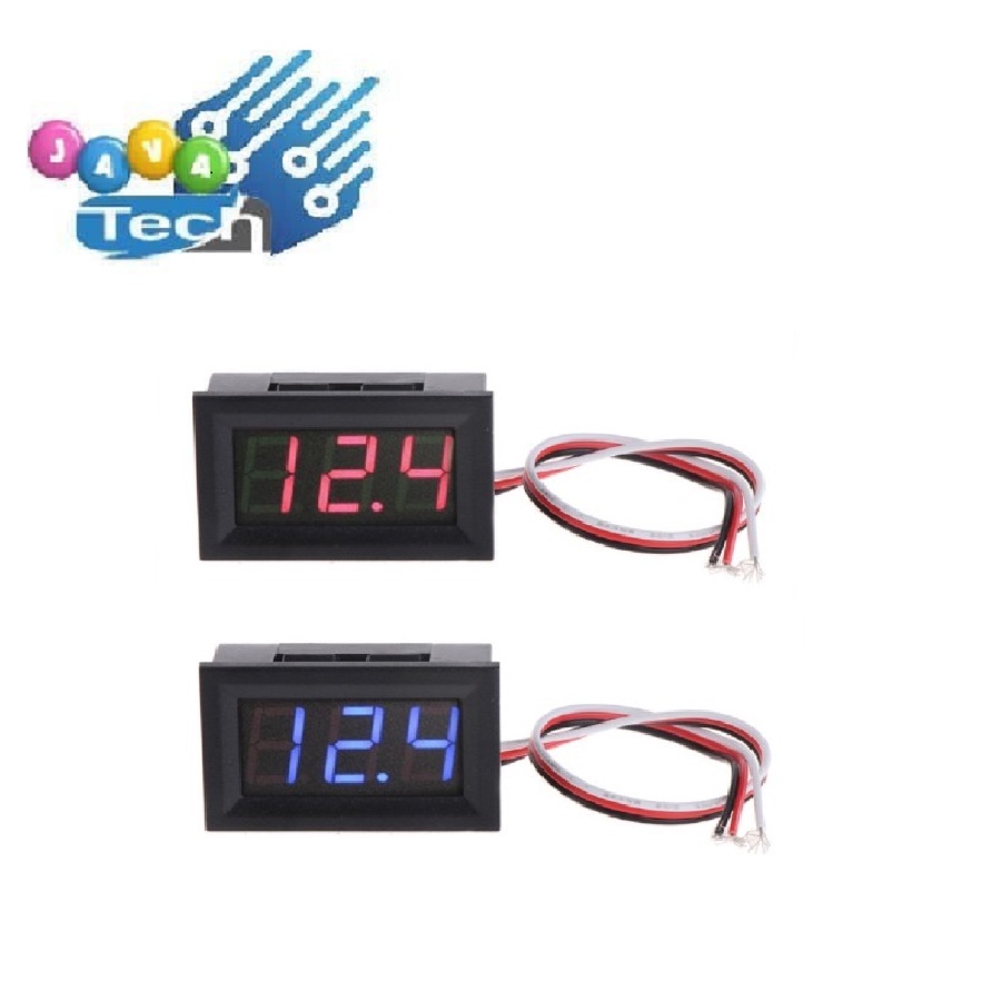Jual Digital Voltmeter Mini 0.36 inch 3 Kabel Led Merah Frame DC 4.5V ... Jual Digital Voltmeter Mini 0.36 inch 3 Kabel Led Merah Frame DC 4.5V ...