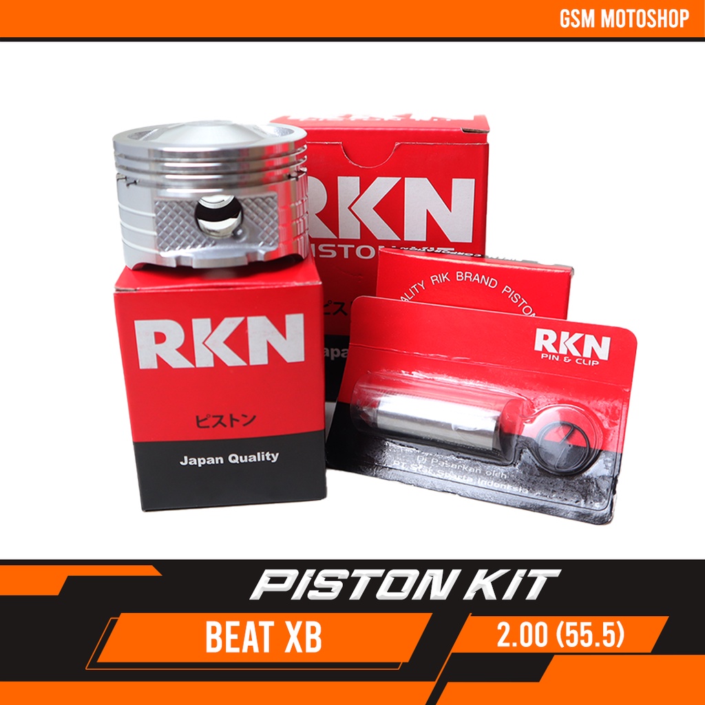Jual piston Kit Beat XB OS 2.00 (55.5) RKN / Piston Set Beat XB ...