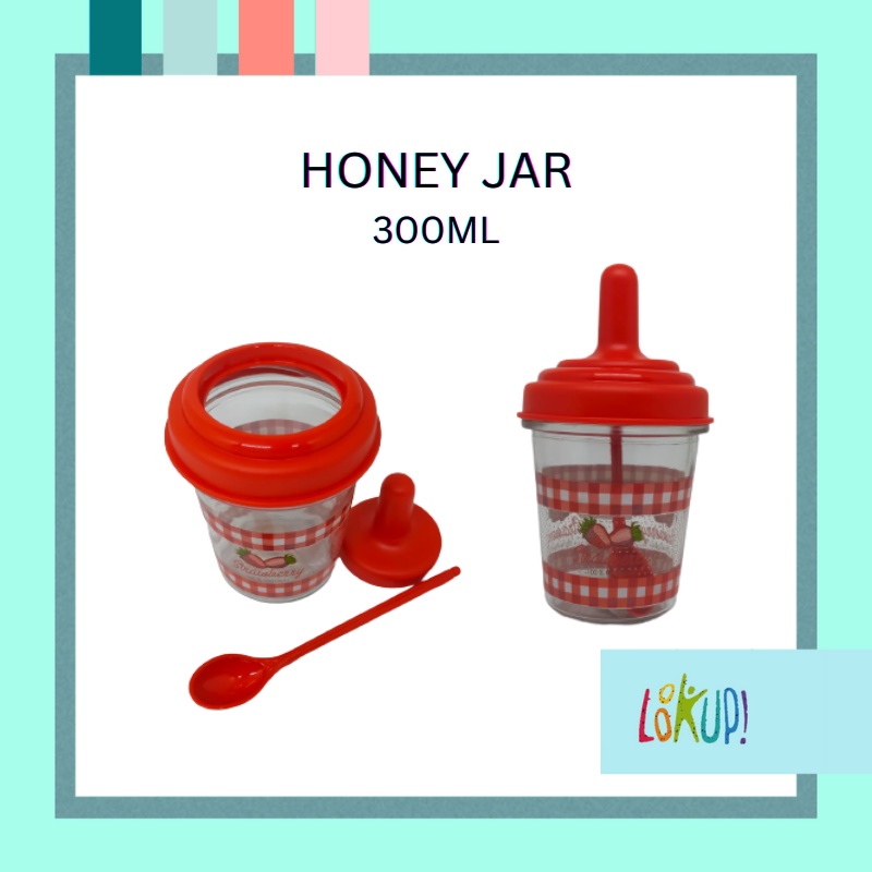 Jual TOPLES BUMBU DAN JAR HONEY 300ml / TEMPAT BUMBU DAN JAR HONEY ...
