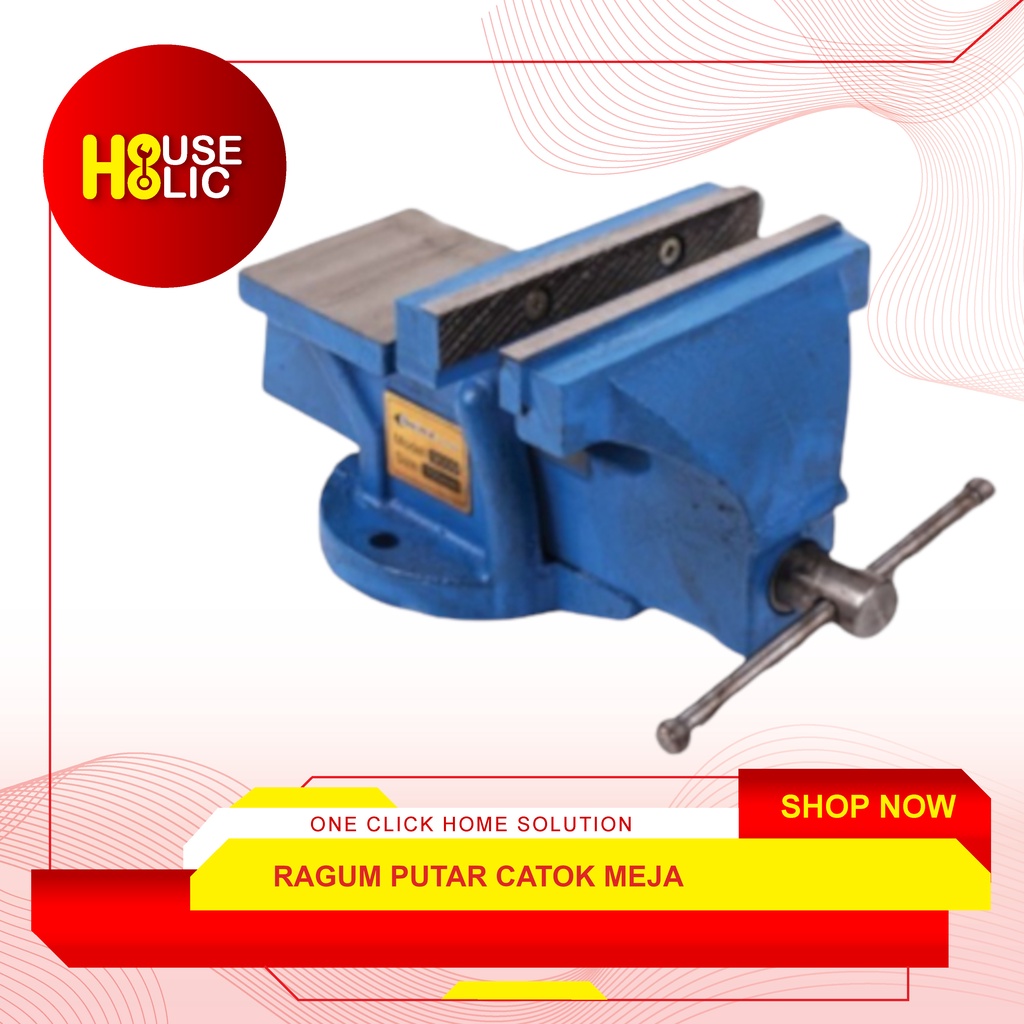 Jual Ragum 3" 4" Inch / Catok Paron Putar Meja Besi / Swipel Vice Table | Shopee Indonesia