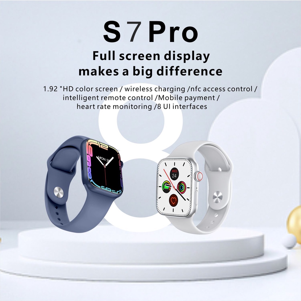 Jual Series 7 Smart Watch 49mm 1: 1 casing 2.0 inci layar hd termometer ...