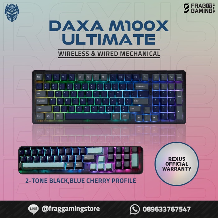 Jual Best Seller Rexus Daxa M100X Ultimate Keyboard Gaming Mechanical ...