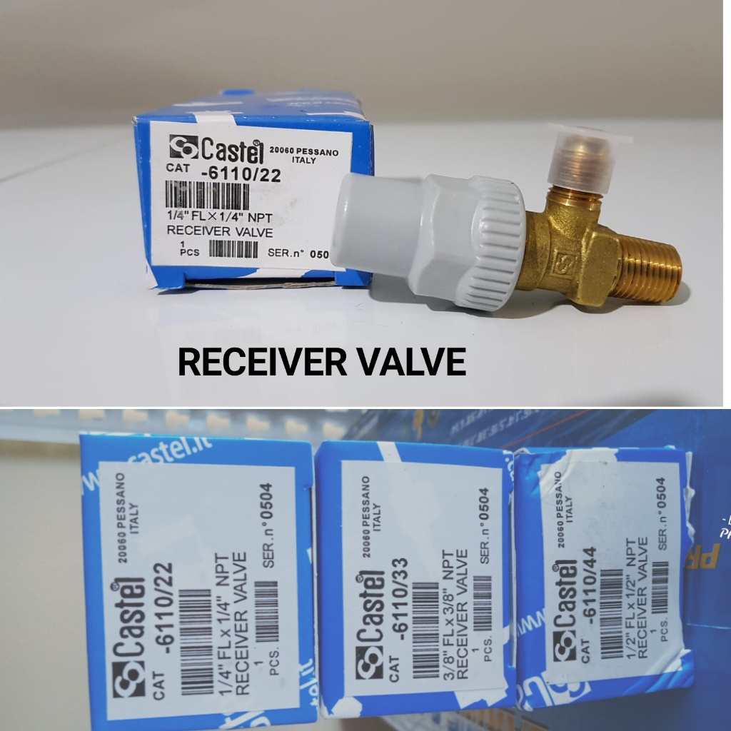 Jual RECEIVER VALVE CASTEL ADA 3UKURAN | Shopee Indonesia
