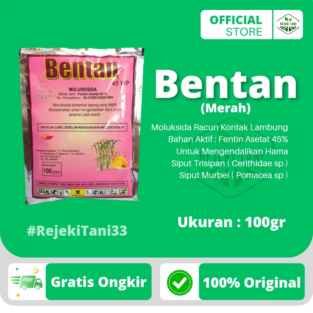 Jual Moluskisida BENTAN 45WP 100gr Racun Kontak dan Lambung Berbentuk ...