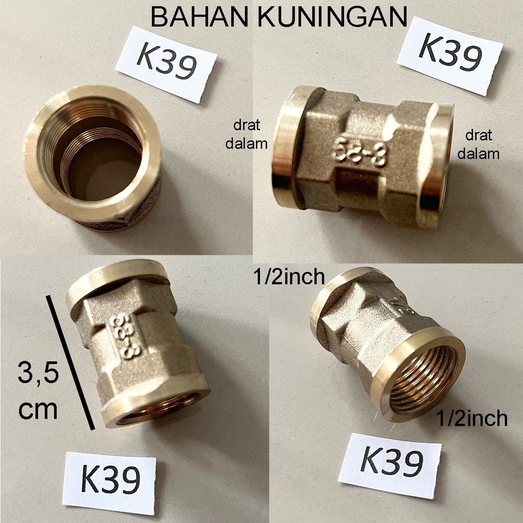 Jual Fitting 1/2" 1/2 inch Nepel Napple T L Sock Drat Luar Dalam ...