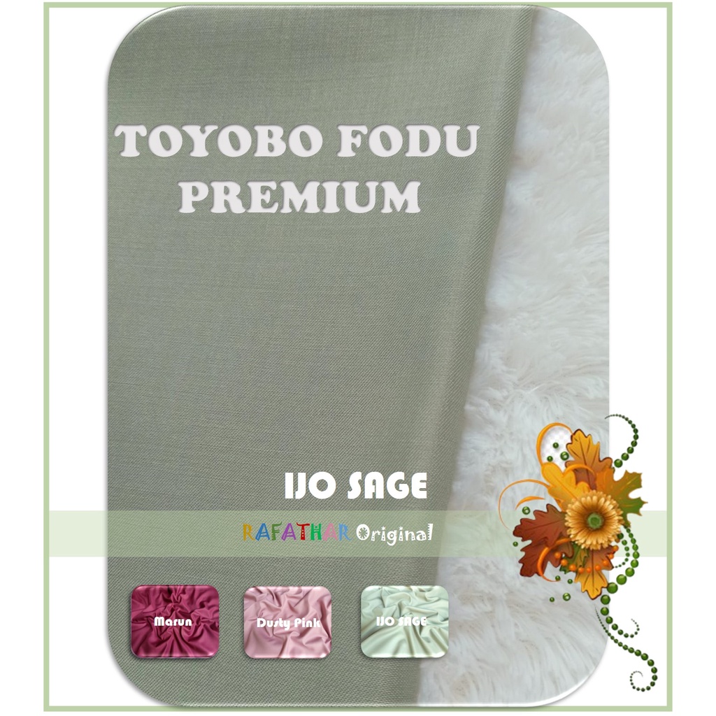 Jual KAIN TOYOBO FODU PREMIUM ORIGINAL KAIN TOYOBO METERAN BAHAN TOYOBO ...
