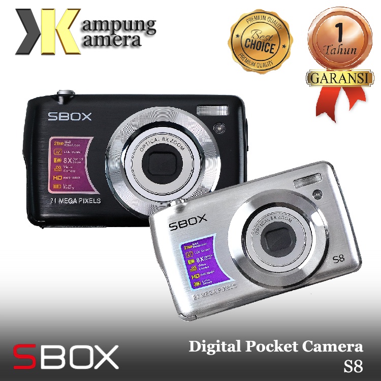 Jual SBOX S8 Camera Digital / Kamera Pocket - Garansi Resmi SBOX | Shopee Indonesia