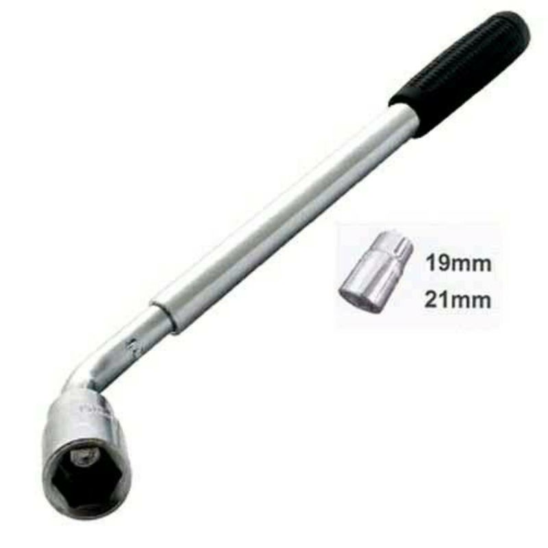 Jual Kunci Roda L Tarik UK BAUT 19 x 21 mm | Shopee Indonesia