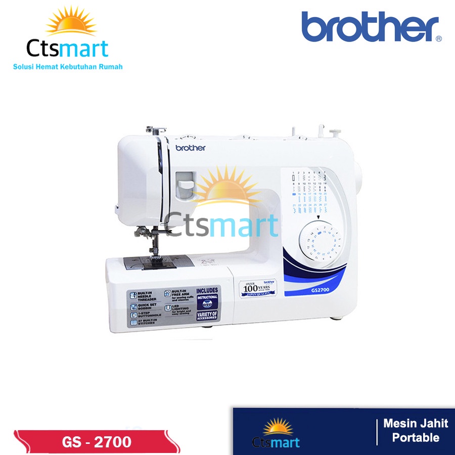 Jual Mesin Jahit Brother GS 2700 (Portable Multifungsi) | Shopee Indonesia