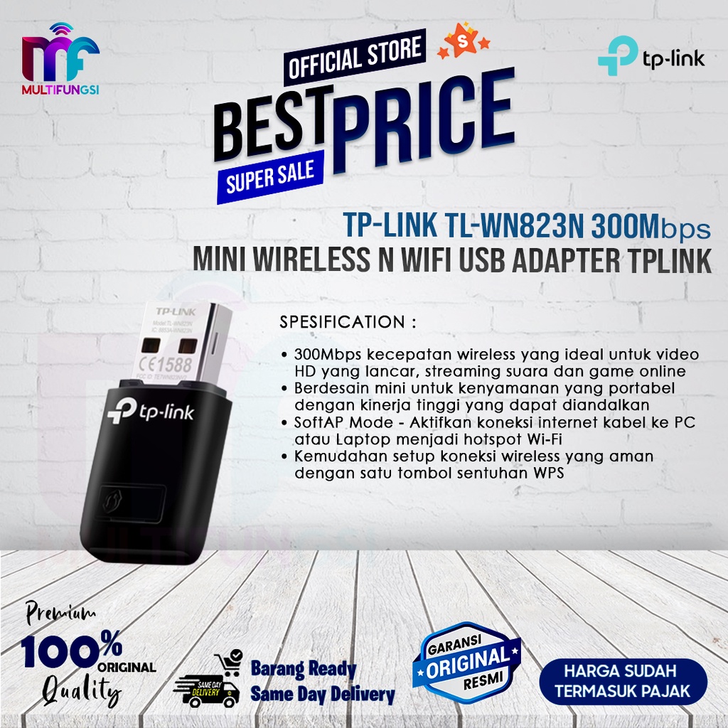 Jual TP-LINK TL-WN823N 300Mbps Mini Wireless N Wifi USB Adapter TPLINK | Shopee Indonesia