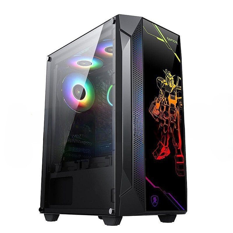 Jual Casing Gaming Middle Tower Raptor Transformer Megatron Include Fan ...