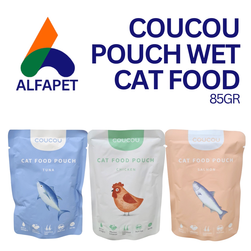 Jual Coucou cat makanan kucing basah 85gr wet pouch | Shopee Indonesia